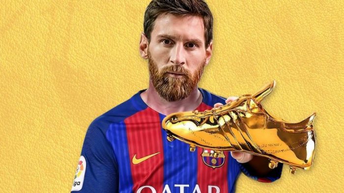 Messi wins Golden Shoe for fourth time, equals Cristiano Ronaldo ...