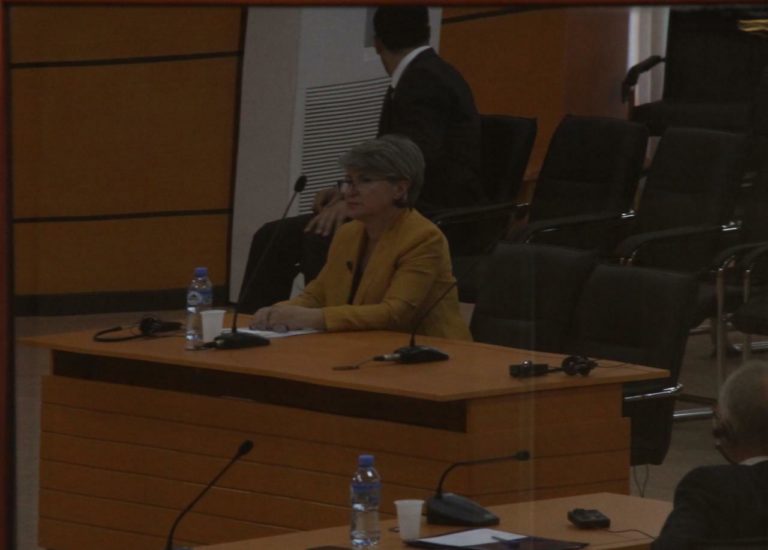 Prosecutor of the General Prosecutor's Office, Anila Leka, on the ...