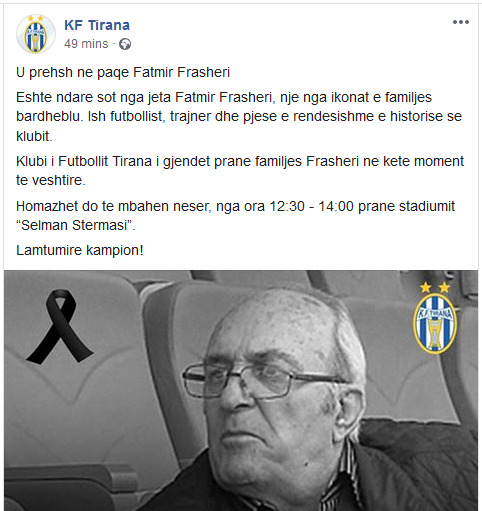 Lamtumirë Fatmir Frashëri! Sporti shqiptar humbet një kolos – Balkanweb ...