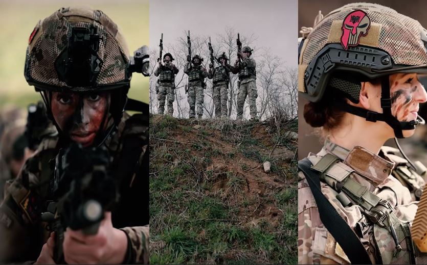 Albanian military women show their "muscles" this March 8th, proudly ...