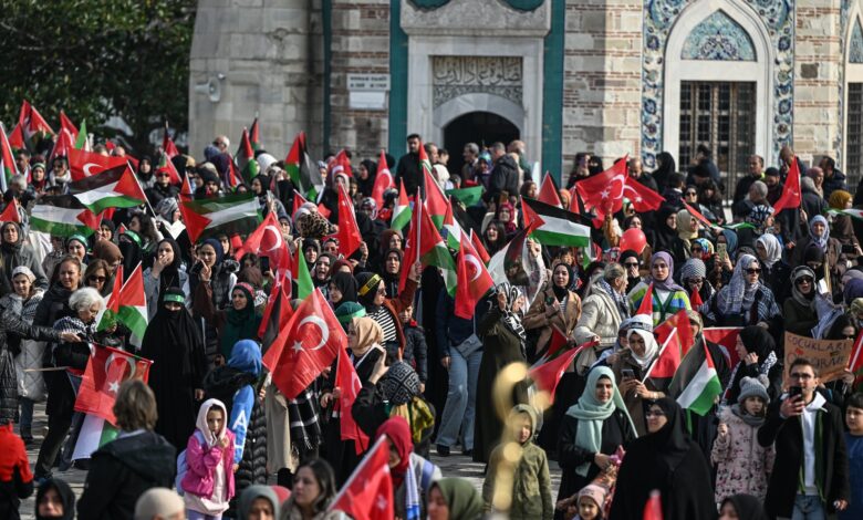 Protest in Istanbul against Israeli bombing of Gaza – Balkanweb.com ...