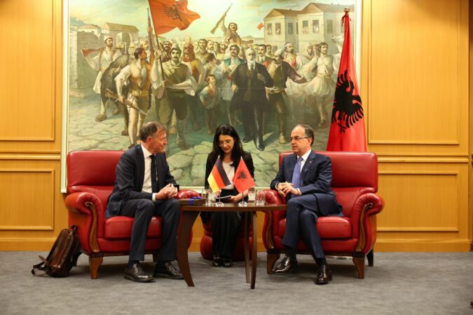 Presidenti Begaj pret Kryetarin e Parlamentit të Landit të Saksonisë ...