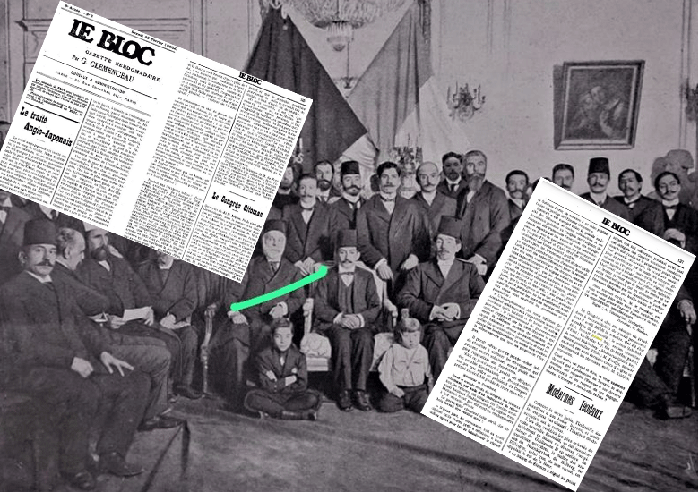 A rare photo of Ismail Qemali at the Congress of the Young Turks in ...