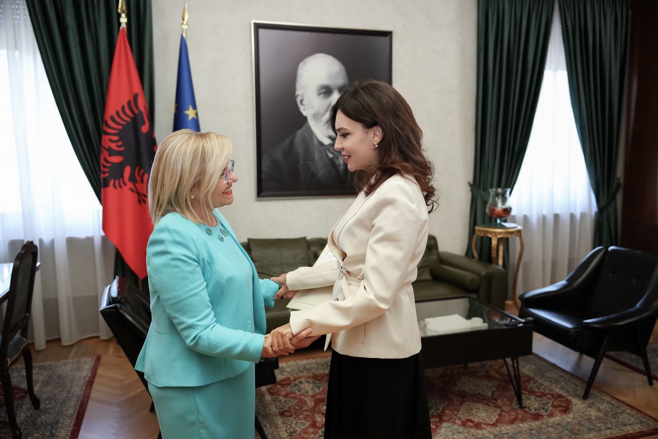 Spiropali meets with ambassadors Vasilika Hysi and Besiana Kadare ...