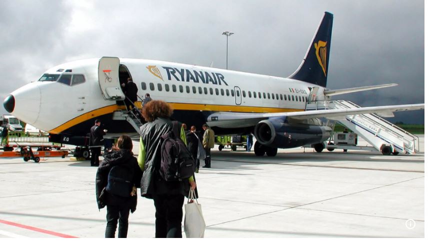 Travel chaos at Bergamo airport after Ryanair plane tires burst on ...