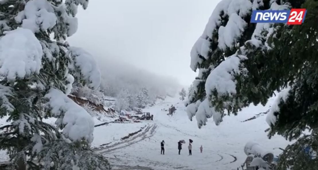 The village of Dardhë is dressed in white. Tourist: I'm coming for the ...