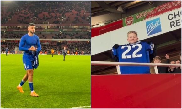 VIDEO/ The Albanian flag waves at the Emirates, Armando Broja gives the ...