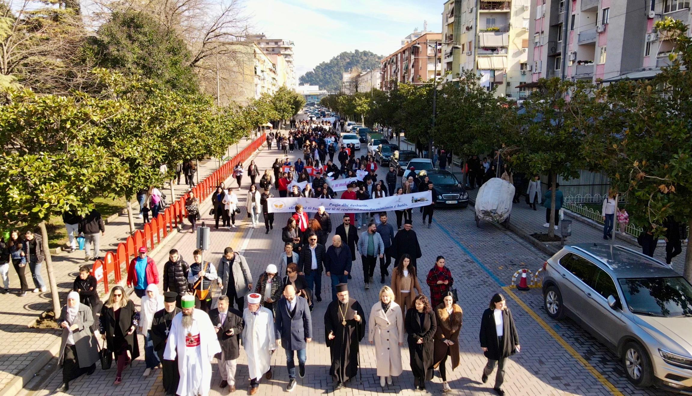 The First Interfaith March in Albania dedicated to women and youth, a ...