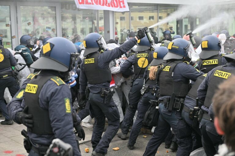 Incidents outside Maersk offices in Denmark, twenty people arrested ...