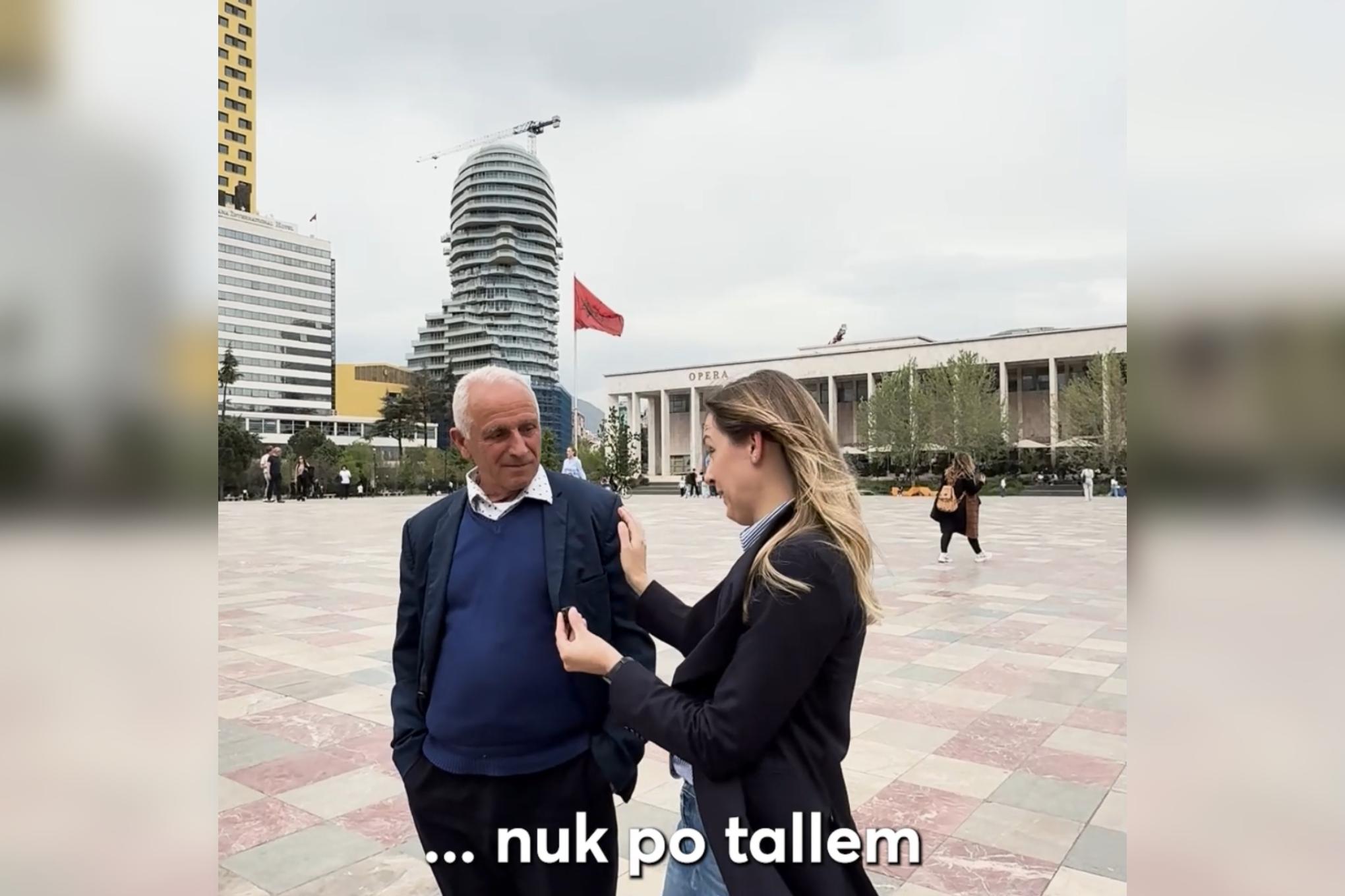 Agron Shehaj's wife with a "secret" mission on the streets of Tirana ...