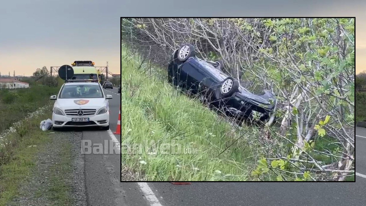 Makina del nga rruga e përfundon në kanal në Milot-Laç! Lëndohet ...