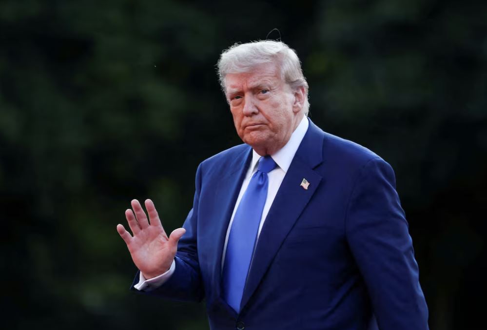 US President Donald Trump arrives in Amsterdam for NATO summit ...