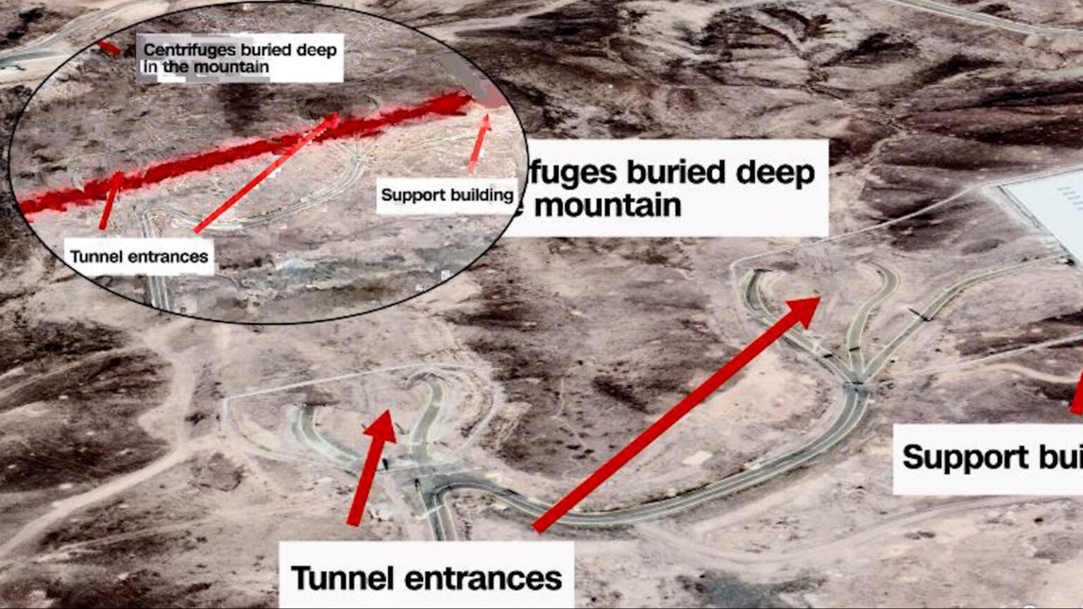VIDEO/ Five tunnels inside a mountain and protected by bunkers up to ...