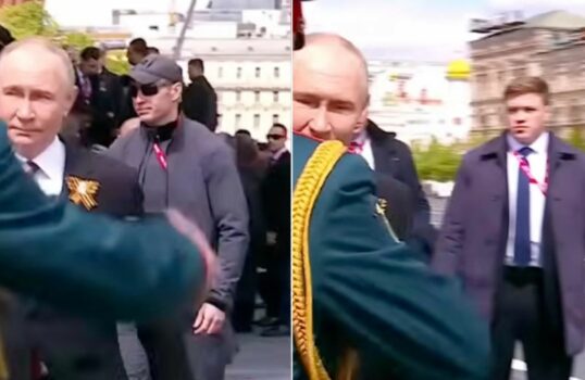 Putin fears for his life/ Bodyguard armed with Yolka, the hand-launched ...