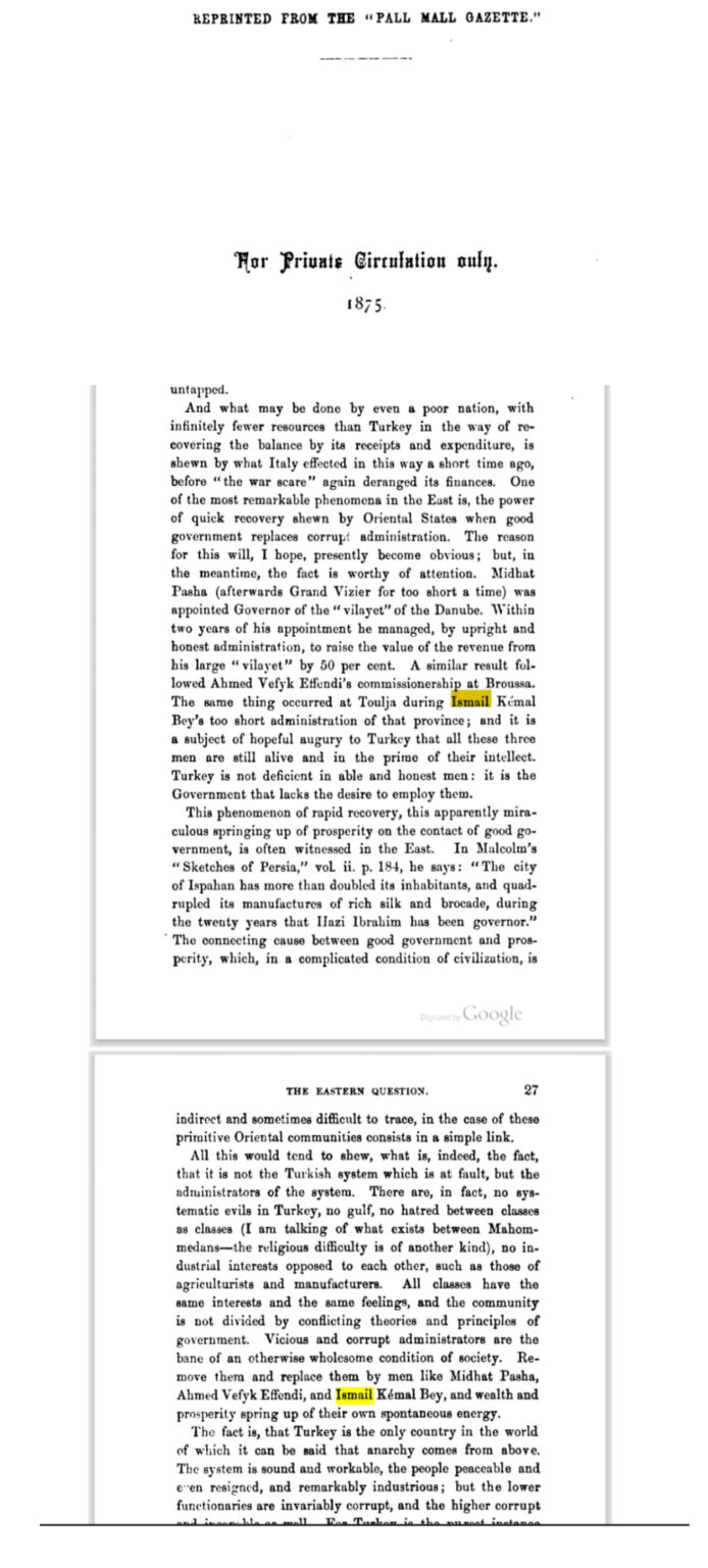 Ismail Qemal Vlora në librin e parlamentarit britanik Henry Munro ...