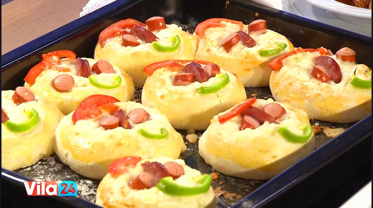 Traditional çomlek with beef and onion and soft buns filled with cheese ...