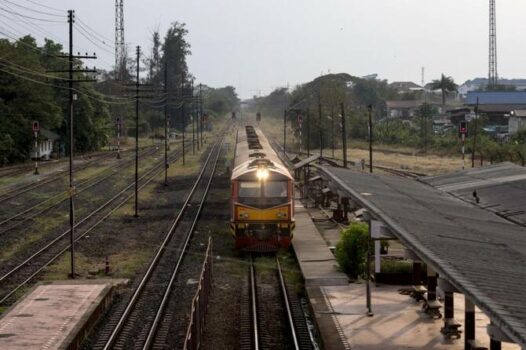 A crane falls on a passenger train in northeastern Thailand, killing at ...