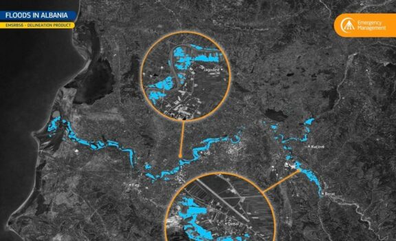 Map/EU satellite releases images, here are the areas that were flooded ...