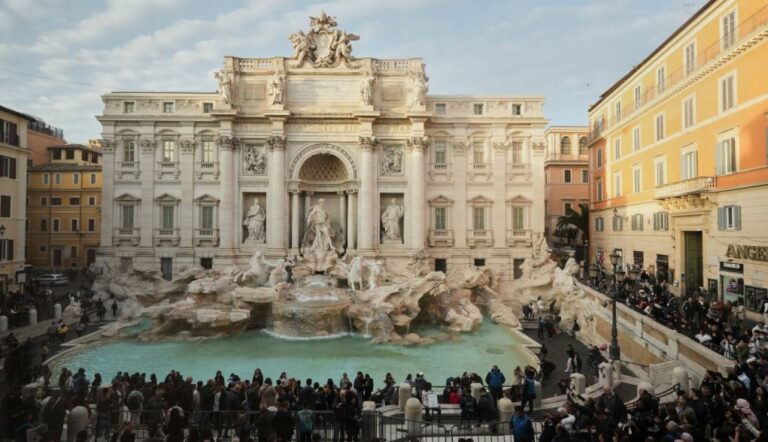 In an attempt to manage the high influx of tourists, the Trevi Fountain ...