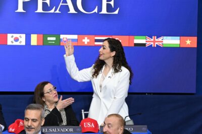President Osmani from the Peace Board: Together with America and allies ...